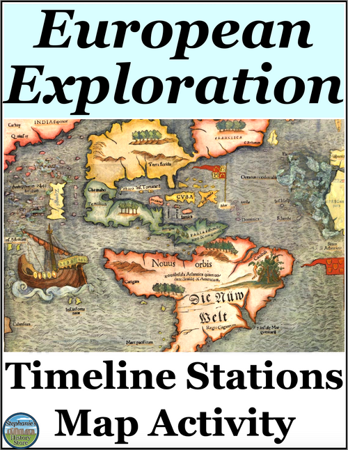 European Exploration Timeline Map Image Analysis Stations Activity
