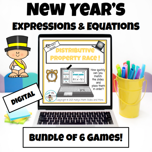New Year's Bundle - Expressions and Equations - Amped Up Learning