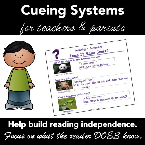 Reading Strategies - Cueing Strategy - To Prompt Readers - Amped Up ...