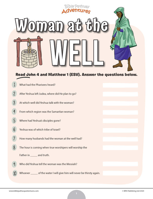 Woman at the Well Bible quiz