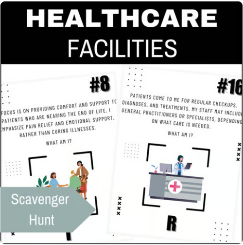 Healthcare Facilities Scavenger Hunt
