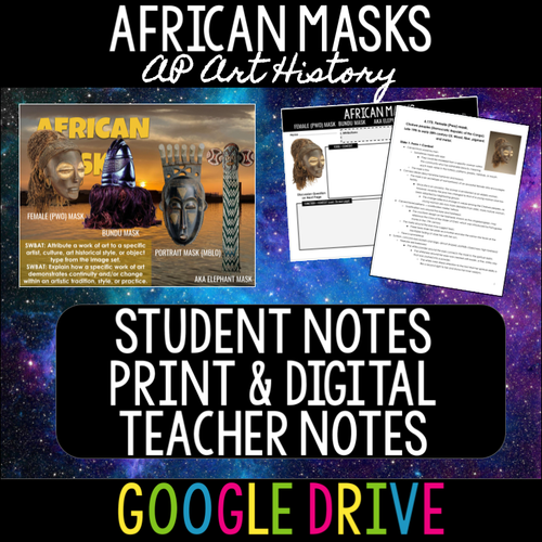 African Masks - CCOT + Unknown Attributions - AP Art History - Amped Up ...