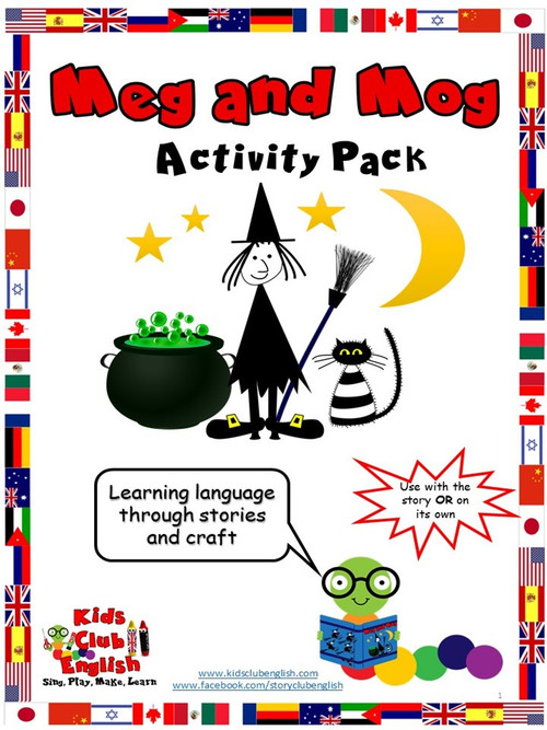 Meg and Mog Activity Pack - Halloween, food, clothes, animals