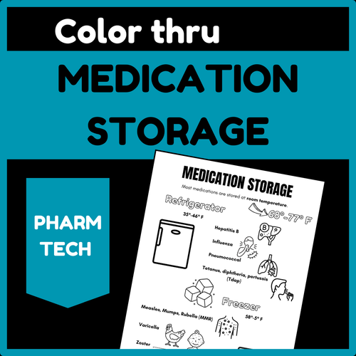 Color thru Medication Storage - Amped Up Learning