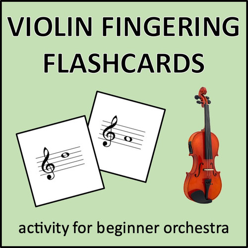 Violin Fingering Flashcards