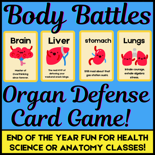 Body Battles: Organ Defense! Anatomy & Health Science Card Game (Color ...