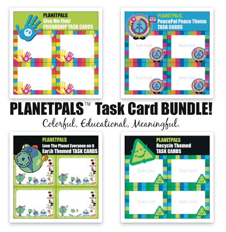 Planetpals Earthday Earth, Peace Lessons Learn to Care Task Cards ...