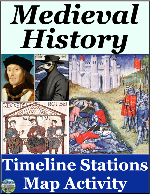 Europe in the Middle Ages Timeline Map Image Analysis Stations Activity