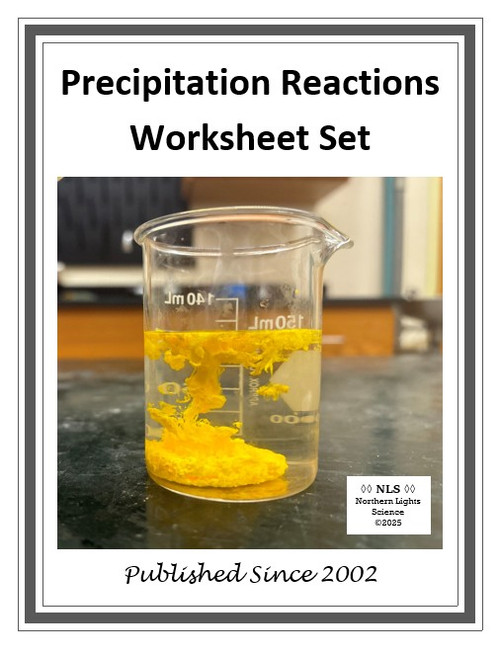 Precipitation Reactions Worksheet Set for Chemistry - Amped Up Learning