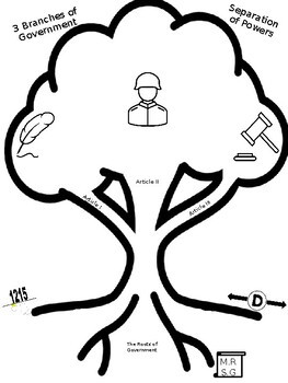 3 Branches of Government and the Roots of the Constitution graphic ...