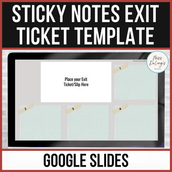 Sticky Notes Exit Ticket Template For Google Slides