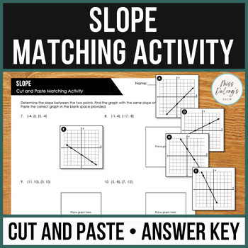 Slope Cut and Paste Matching Activity