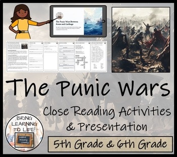 The Punic Wars Close Reading Comprehension Activities | 5th Grade & 6th ...