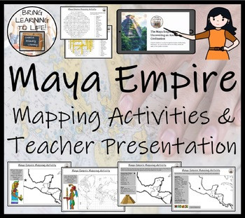 Maya Empire Map Activities and Presentation - Amped Up Learning