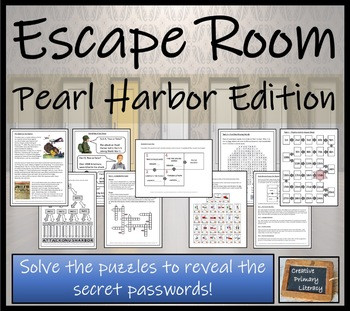 Attack on Pearl Harbor Escape Room Activity