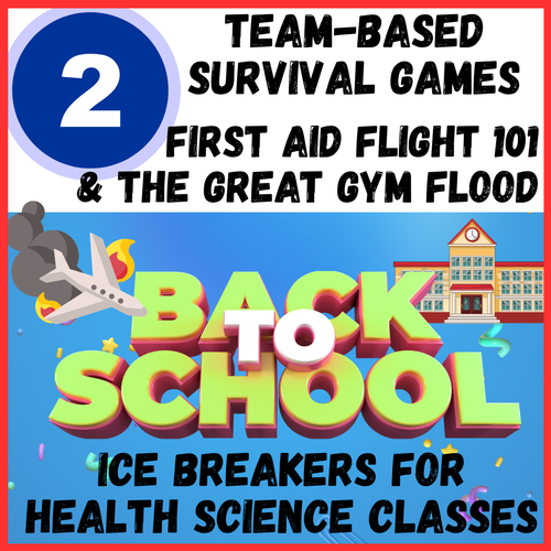 Back to School Health Science Icebreaker Survival Game Team Emergency ...