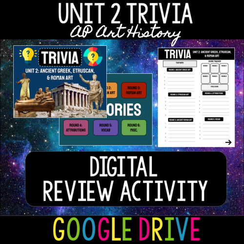 AP Art History Unit 2 Trivia Review Game - Amped Up Learning
