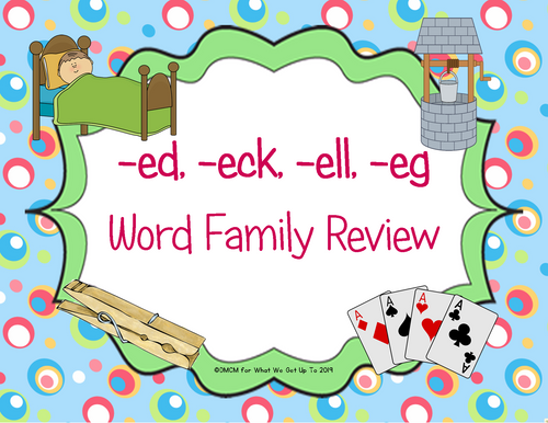 -ed, -eck, -ell, -eg Family Review - Amped Up Learning