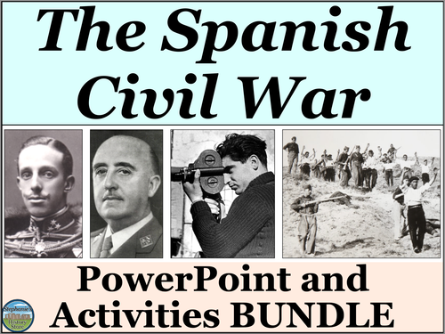 The Spanish Civil War PowerPoint and Activities Bundle