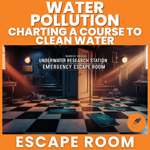 Ocean & Water Pollution Digital Escape Room | Marine Ecosystems