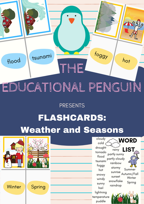 Flashcards: Weather and Seasons - Amped Up Learning