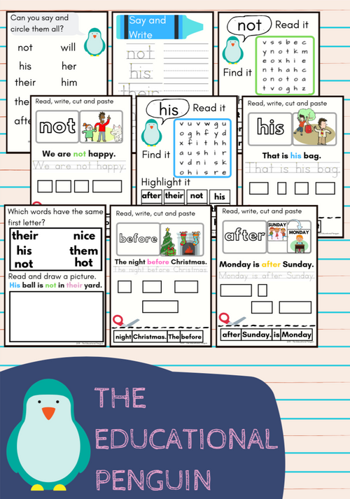 Sight Words for Beginners - 6 - Amped Up Learning