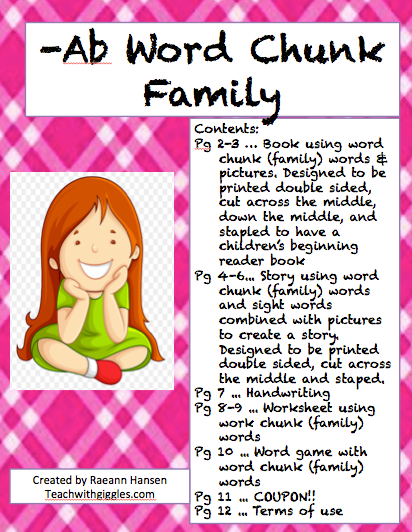 Ab Word Chunk Family - Amped Up Learning