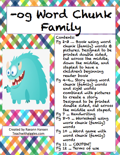 Og Word Chunk Family - Amped Up Learning