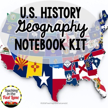 United States Geography Notebook Kit - FREE - Amped Up Learning