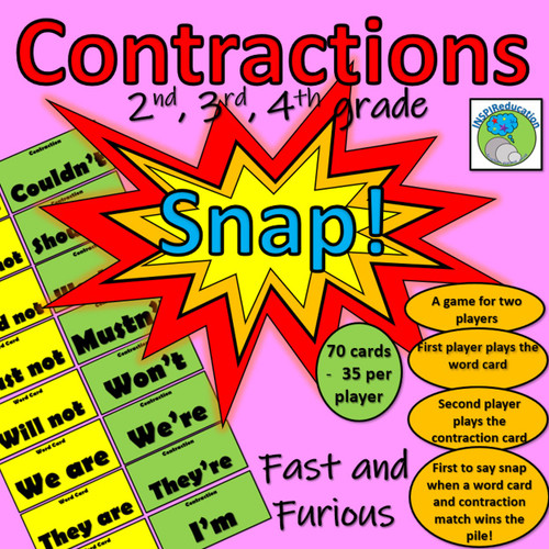 Contractions - Snap! Game, embed knowledge of contracted and expanded ...