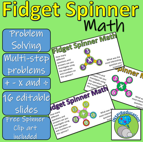 Four Operations - Math Fidget Spinner (Investigations using number ...