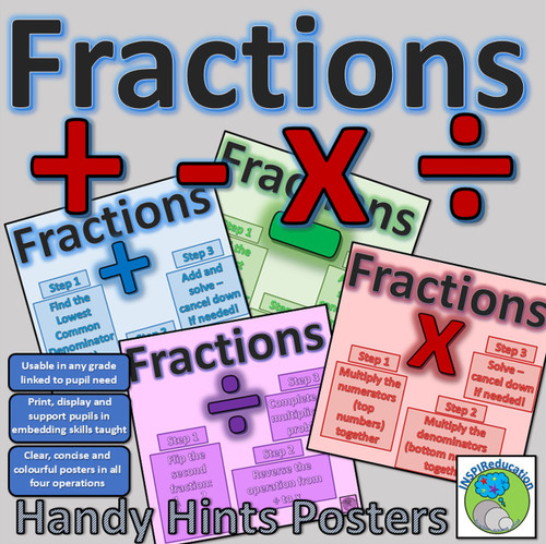 Fractions - Addition, Subtraction, Multiplication and Division ...