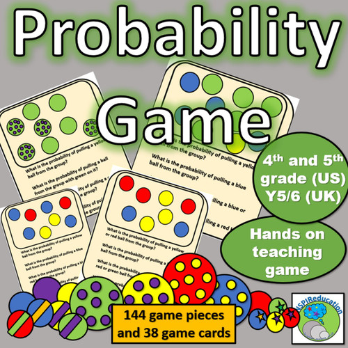 Probability - Game: Vocabulary, Fraction, decimal and percentage ...