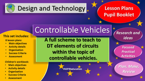 Design and Technology (STEM) Controllable Vehicles Lesson Plans and ...