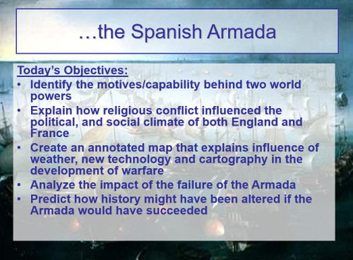 The Spanish Armada Student Activity Lesson - Amped Up Learning