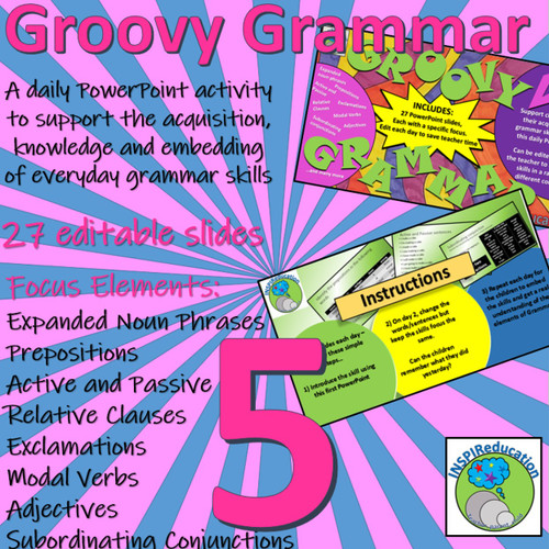 Grammar - Daily Practice PowerPoint Teaching Activity (5 of 5) - Amped ...