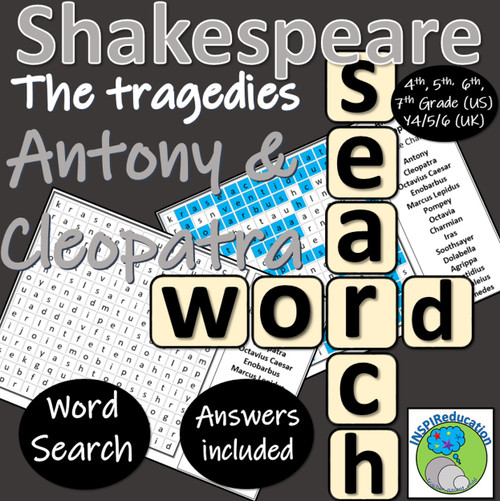 William Shakespeare Tragedies - Antony and Cleopatra (Character ...
