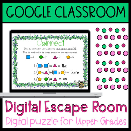 Digital Escape Room for Google Classroom - Math Mixed Operations Review ...