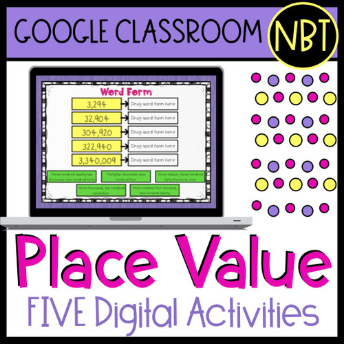 Distance Learning Place Value Standard Expanded and Word Form Digital ...