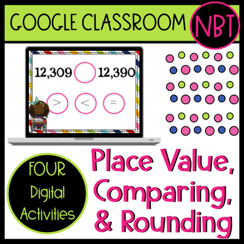 Distance Learning Place Value Comparing and Rounding Digital Google ...