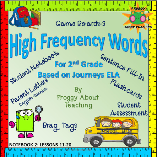 High Frequency Words Packet 2 - 2nd Grade - Amped Up Learning