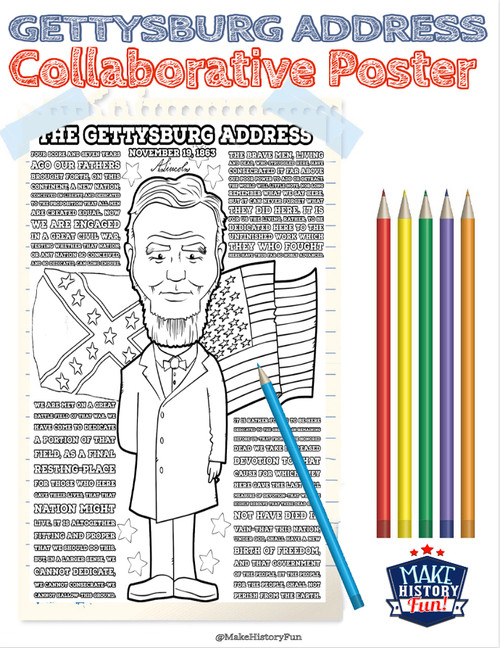 Gettysburg Address Collaborative Poster Project - Amped Up Learning