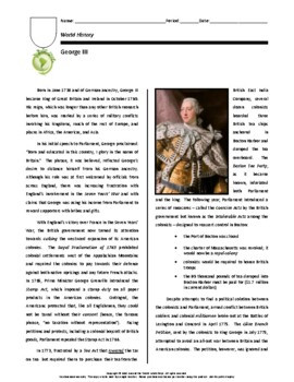Biography: George III - Amped Up Learning