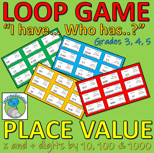 Place Value - Math: Multiplying and Dividing by 10, 100 and 1000 ("I ...