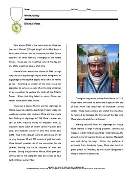 Biography: Mansa Musa - Amped Up Learning