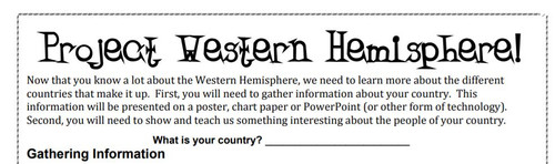 Project Western Hemisphere - Amped Up Learning