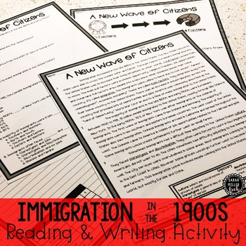 Immigration in the 1900s | Reading & Writing Activity - Amped Up Learning