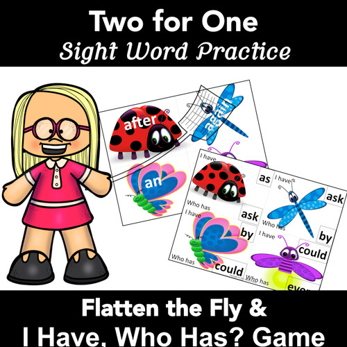 Sight Words- 1st Grade - I Have, Who Has- Game + Flatten the Fly Active ...