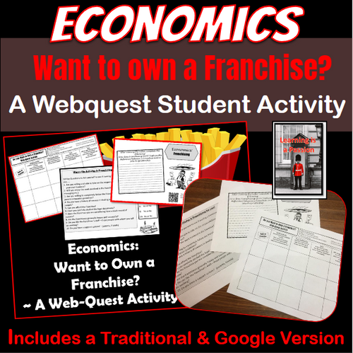 Economics | Business Structures | Want to own a franchise | Web-Quest ...