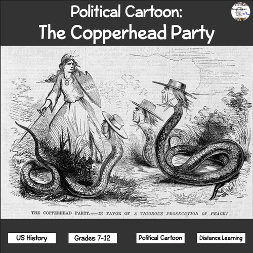 Political Cartoon: The Copperhead Party - Amped Up Learning